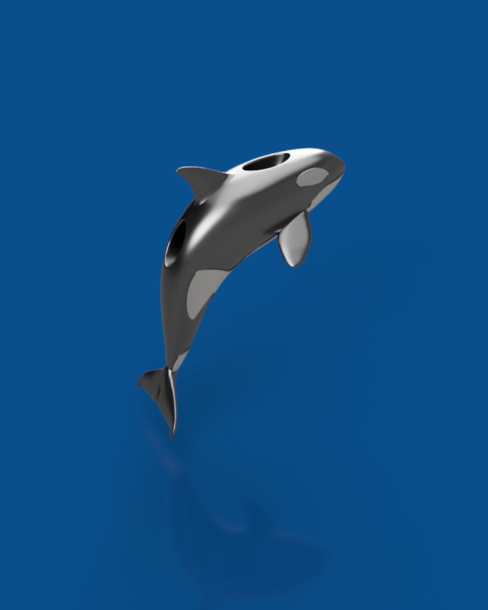 STL file Orca sculpture by Jules4Design・Model to download and 3D print ...