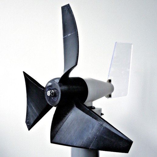Download STL files Horizontal Axis Wind Turbine (25W, 24V) ・ Cults