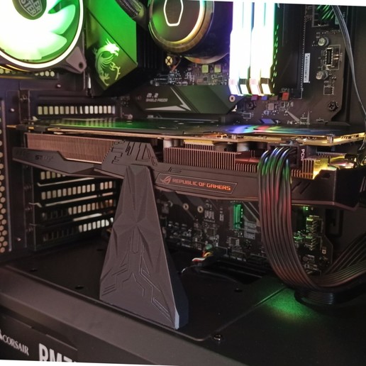 Download STL file GPU Holder (Graphics Card Support) • 3D printer ...