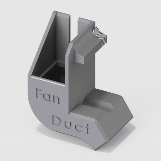 Download free STL file CTC - Lateral Fan Duct (for radial fan) ・ Cults