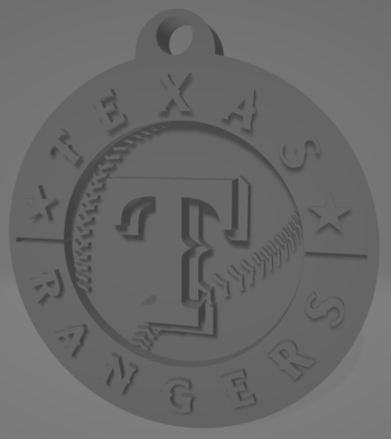 STL file Texas Rangers keychain・3D print object to download・Cults