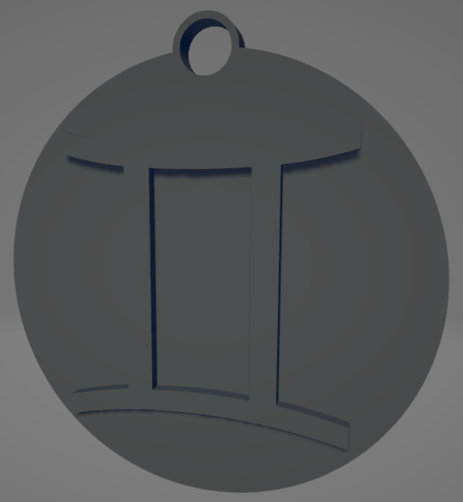 Archivo STL Gemini keychain - Llavero de Géminis・Diseño de impresión en 3D para descargar・Cults