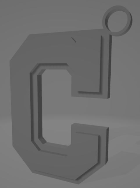 STL file Cleveland Indians keychain・3D printer design to download・Cults