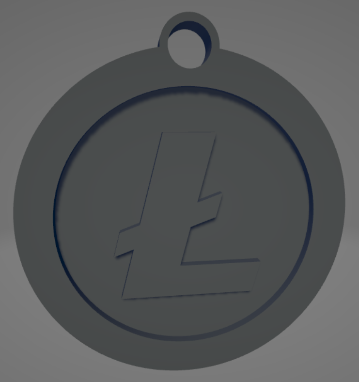 Archivo STL Llavero de Litecoin - Llavero de Litecoin・Diseño de ...