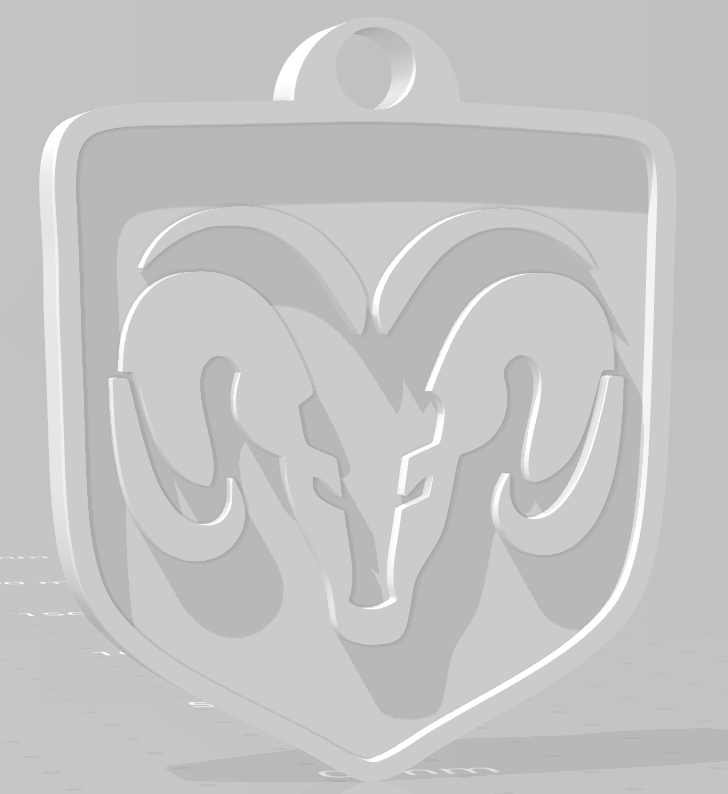 STL file Llavero de Dogde - Dodge keychain・Design to download and 3D ...