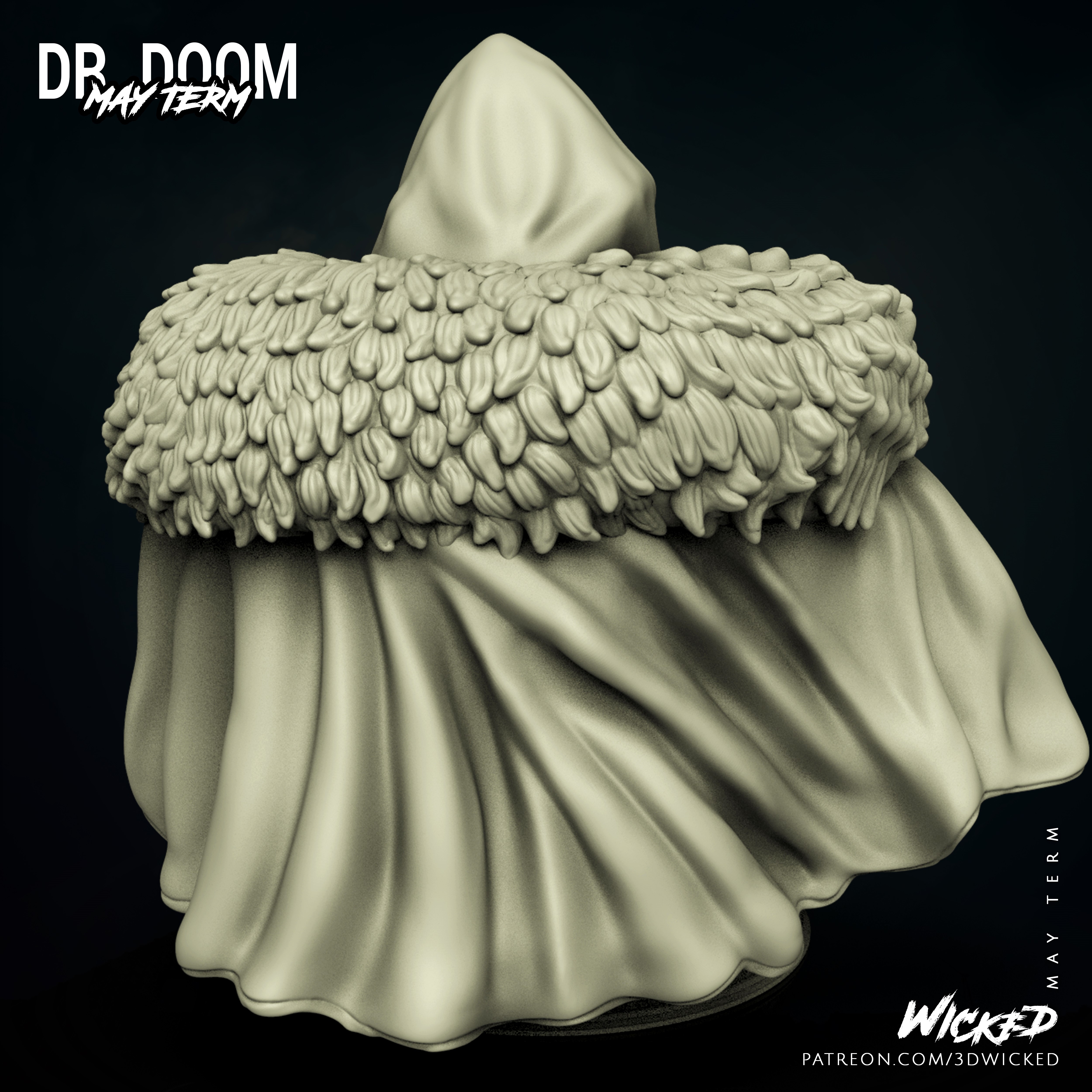 STL file Wicked Marvel Dr. Doom Bust: STLs ready for printing・3D print ...