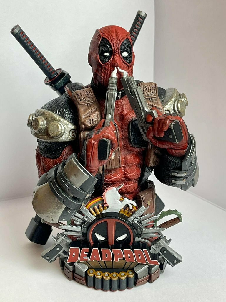 3D-Datei WICKED MARVEL DEADPOOL BÜSTE: GETESTET UND BEREIT FÜR 3D-DRUCK ...