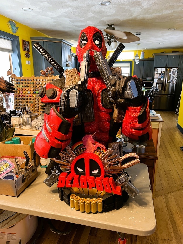 3D-Datei WICKED MARVEL DEADPOOL BÜSTE: GETESTET UND BEREIT FÜR 3D-DRUCK ...