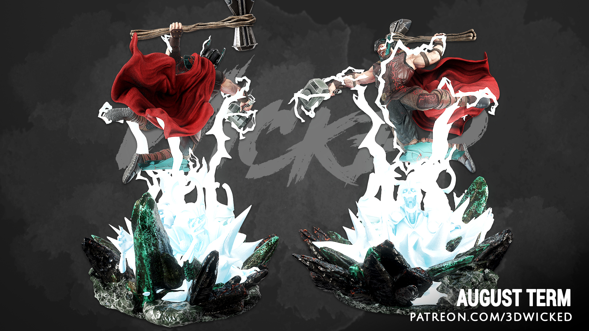 3D file Wicked Marvel Thor Ragnarok 3d Sculpture: Avengers STL ready ...