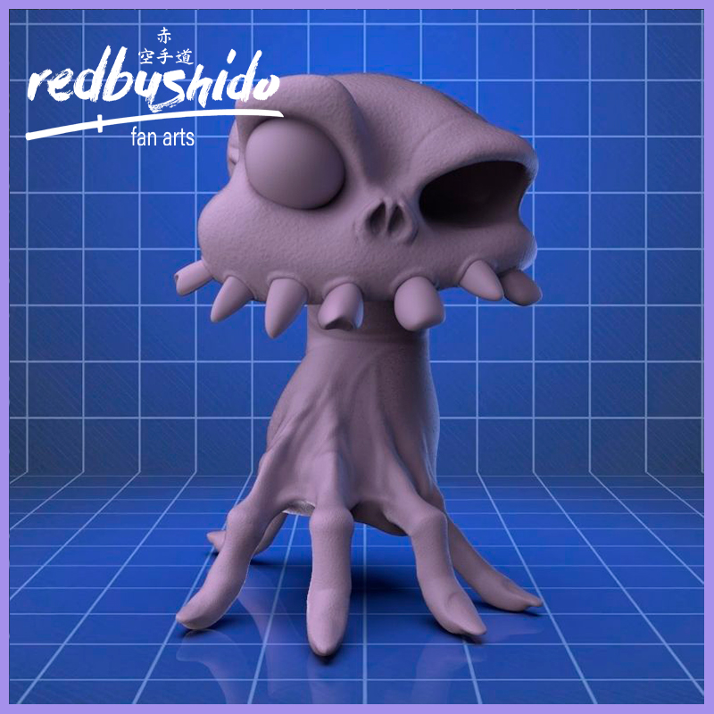 STL file Sir Daniel Fortesque Skull over zombie hand FanArt from ...