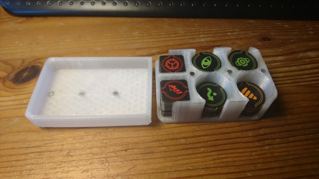 Free 3D file Star wars x-wing Token box (focus, evade, ion, stress, e.t ...