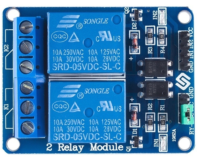 Archivo 3D gratis Placa de módulo de relé Sunfounder de 2 canales y 5 V ...