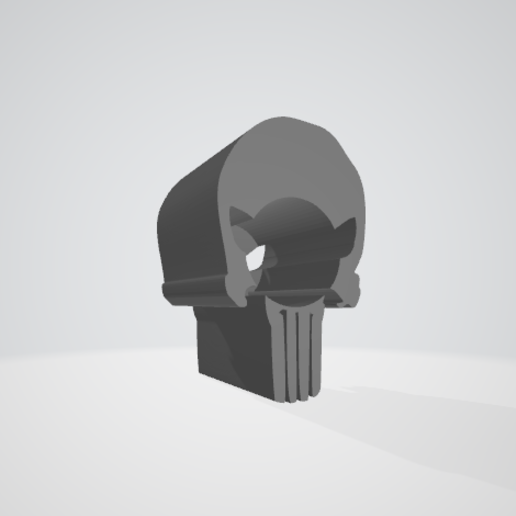 Download free OBJ file Punisher Skull Mag Release • 3D printing design ...
