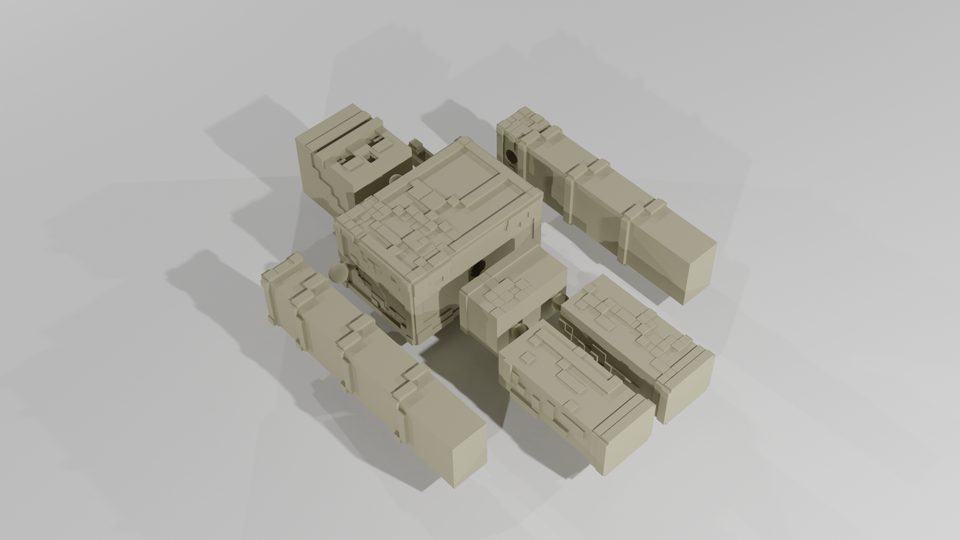 Minecraft Mutant Snow Golem Papercraft