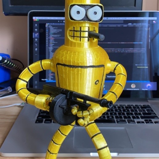 3D printing FUTURAMA 3D: Bender (high detailed) Robot • made with FL ...