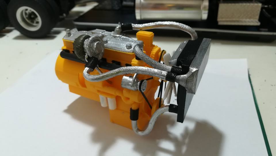STL file CAT 3406C - Caterpillar Diesel Motor 1/14 Tamiya 🐱・3D printing ...