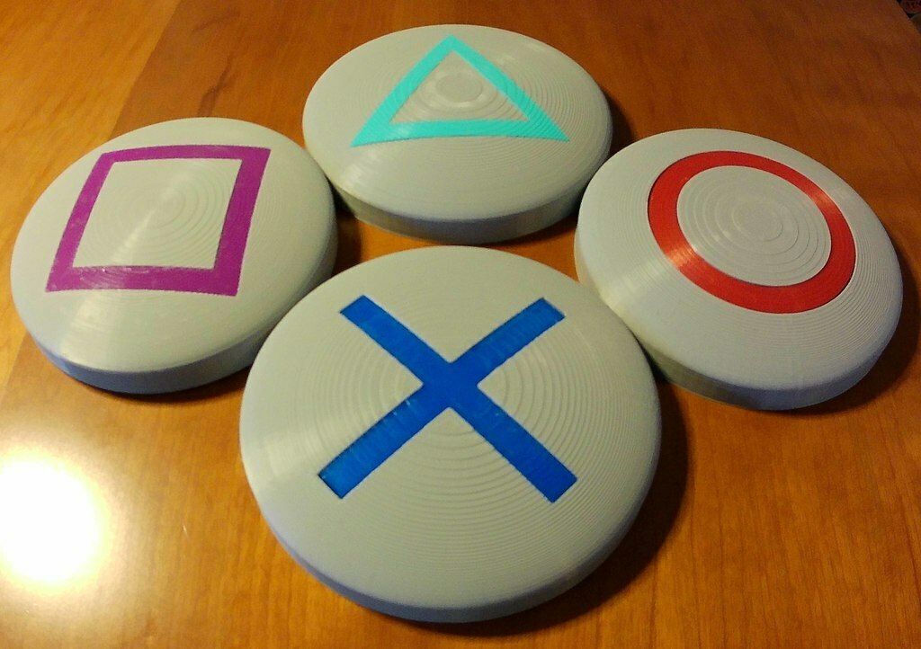 Archivo 3D gratis Botones PlayStation 🎮・Objeto imprimible en 3D para ...