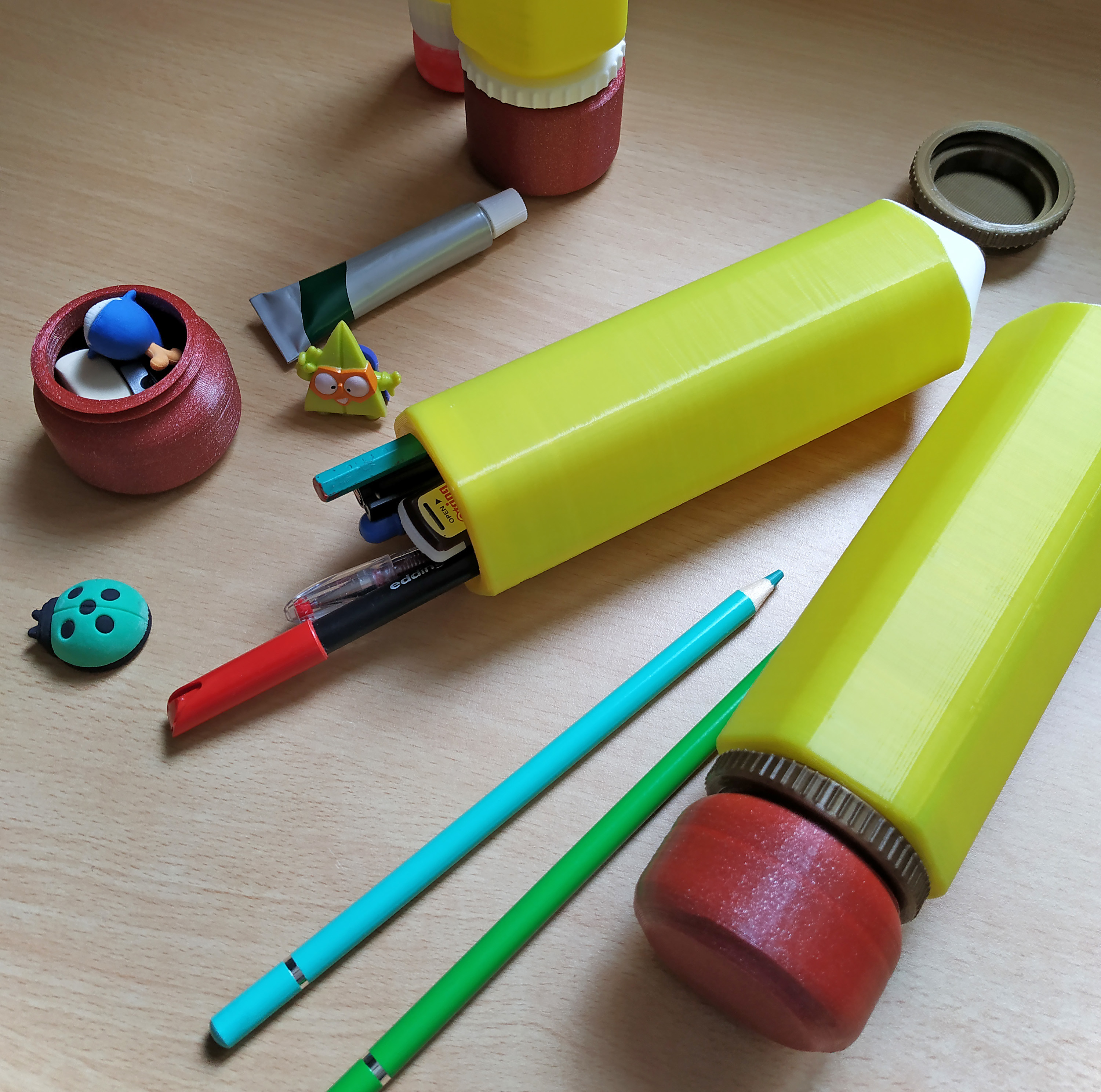 Download STL file Pencil case improved • Design to 3D print ・ Cults