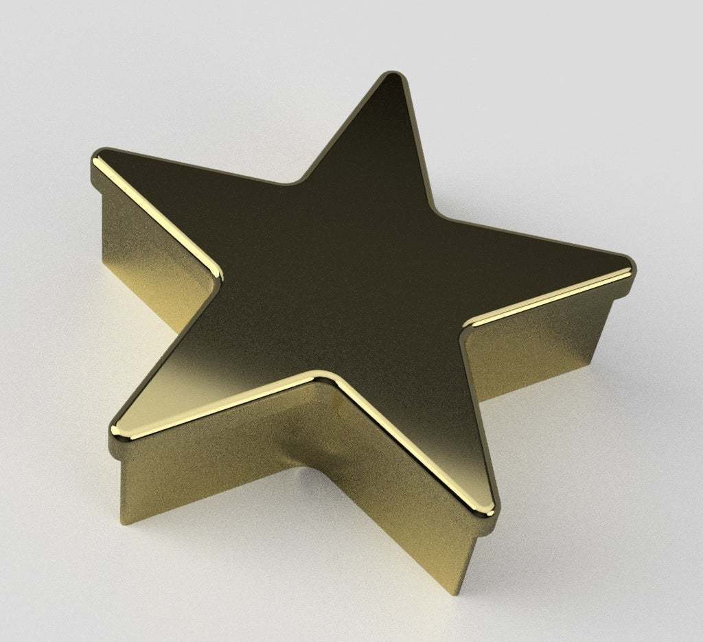 Free STL file Star box (with blank or Christmas top)・3D print design to ...