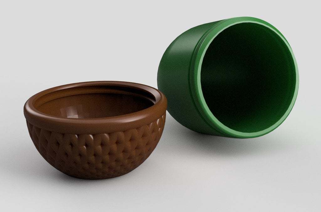Archivo STL gratis Acorn box・Modelo de impresión 3D para descargar・Cults