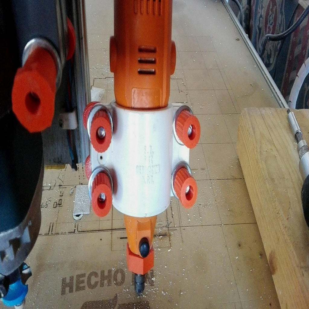 Free STL file Router/Dremel Base made of PVC saddle clamps 🧞‍♂️ ...