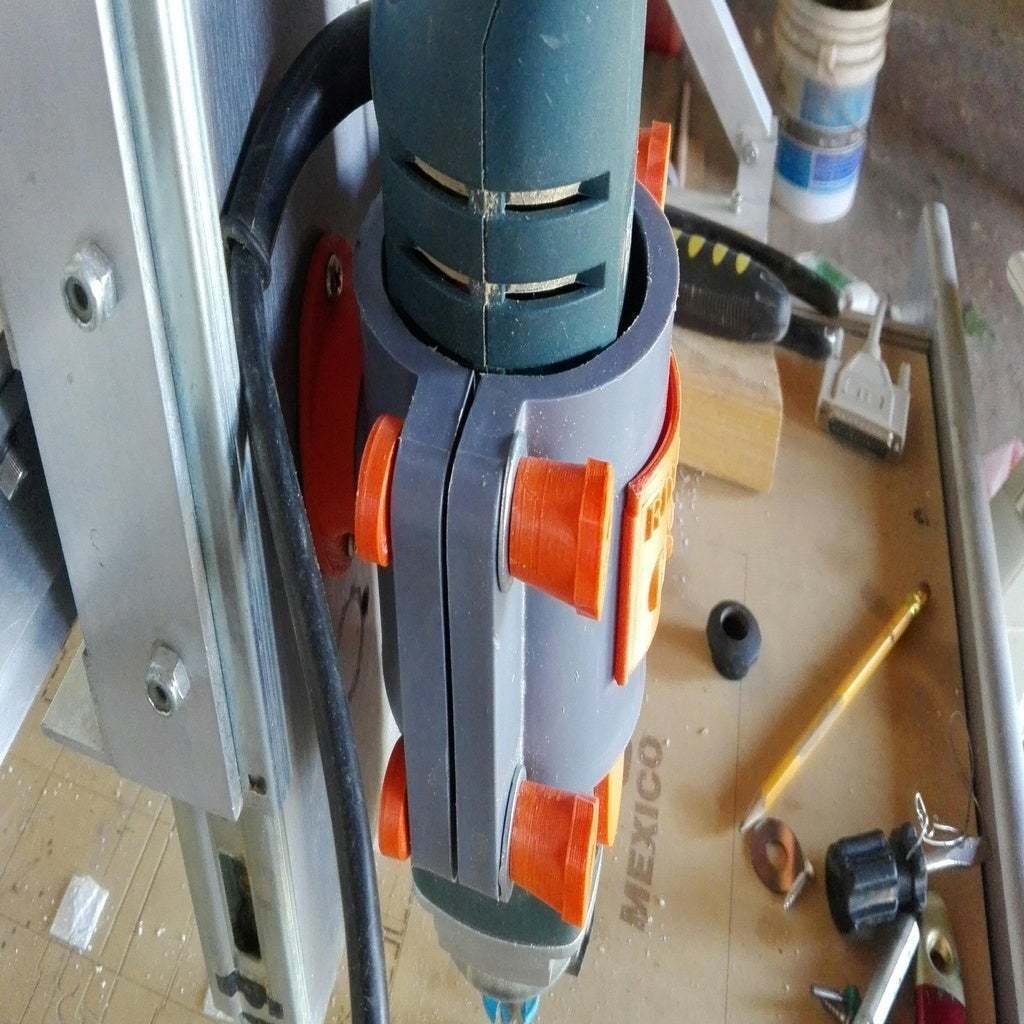 Free STL file Router/Dremel Base made of PVC saddle clamps 🧞‍♂️ ...