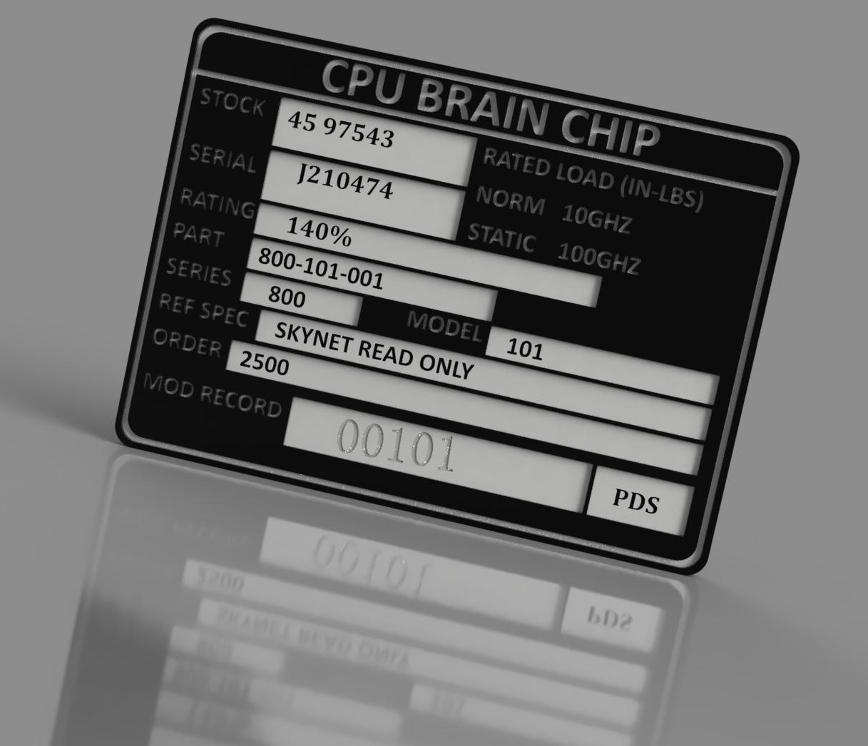 STL file Carlz Terminator Brain Chip Tag・Design to download and 3D ...