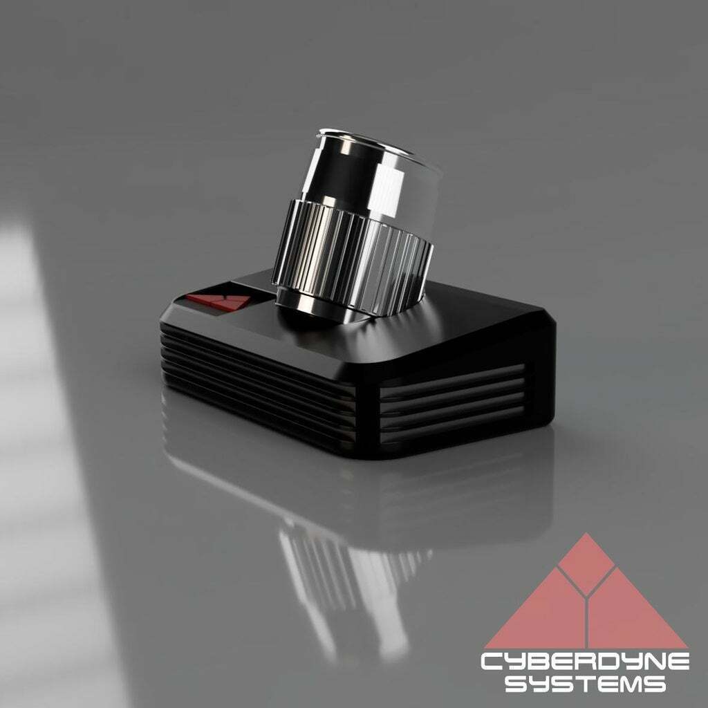 3D file Carlz Cyberdyne T-800 Chip Holder + Base・3D printable model to ...
