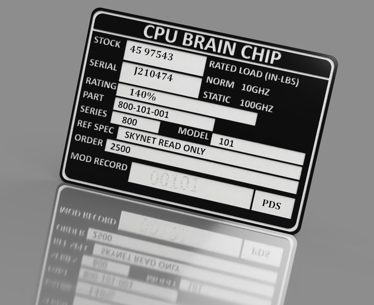 STL file Carlz Terminator Brain Chip Tag・Design to download and 3D ...