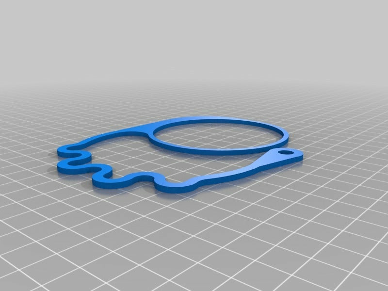 Бесплатный STL файл Subaru Gas Cap Lanyard / Tether (smaller print area ...