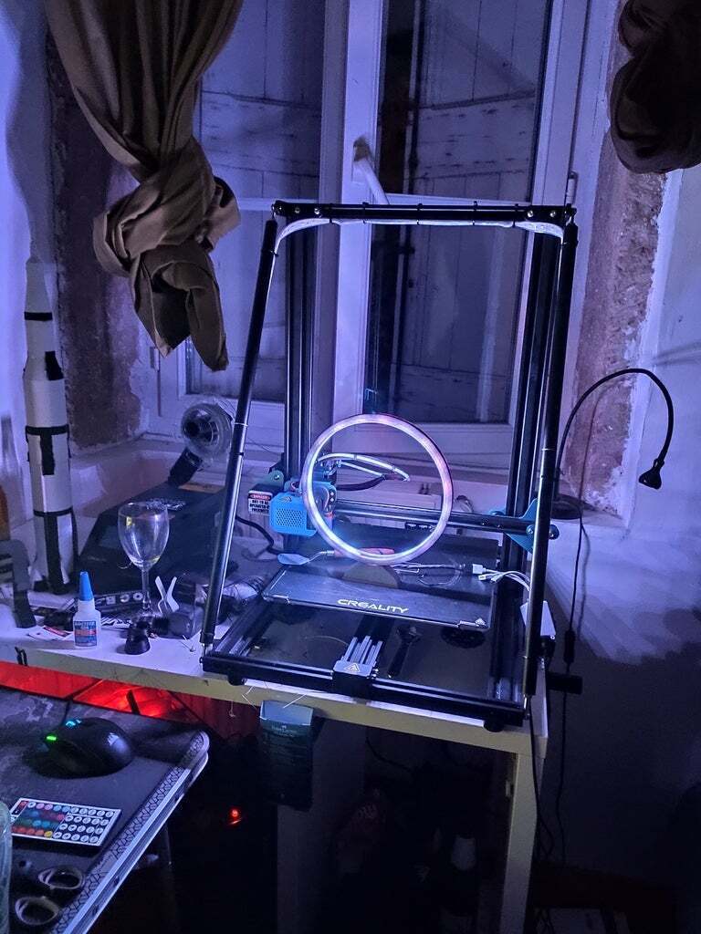 Free STL file LED ring lamp・Model to download and 3D print・Cults