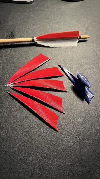 Free STL file Arrow fletching template - shield 🏹・3D printer design to ...