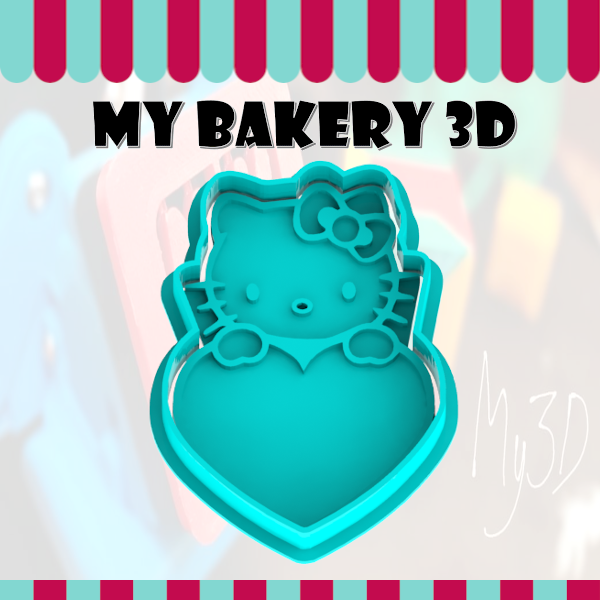 STL file COOKIES CUTTER / EMPORTE-PIÈCE / COOKIE CUTTERS / HELLO KITTY ...