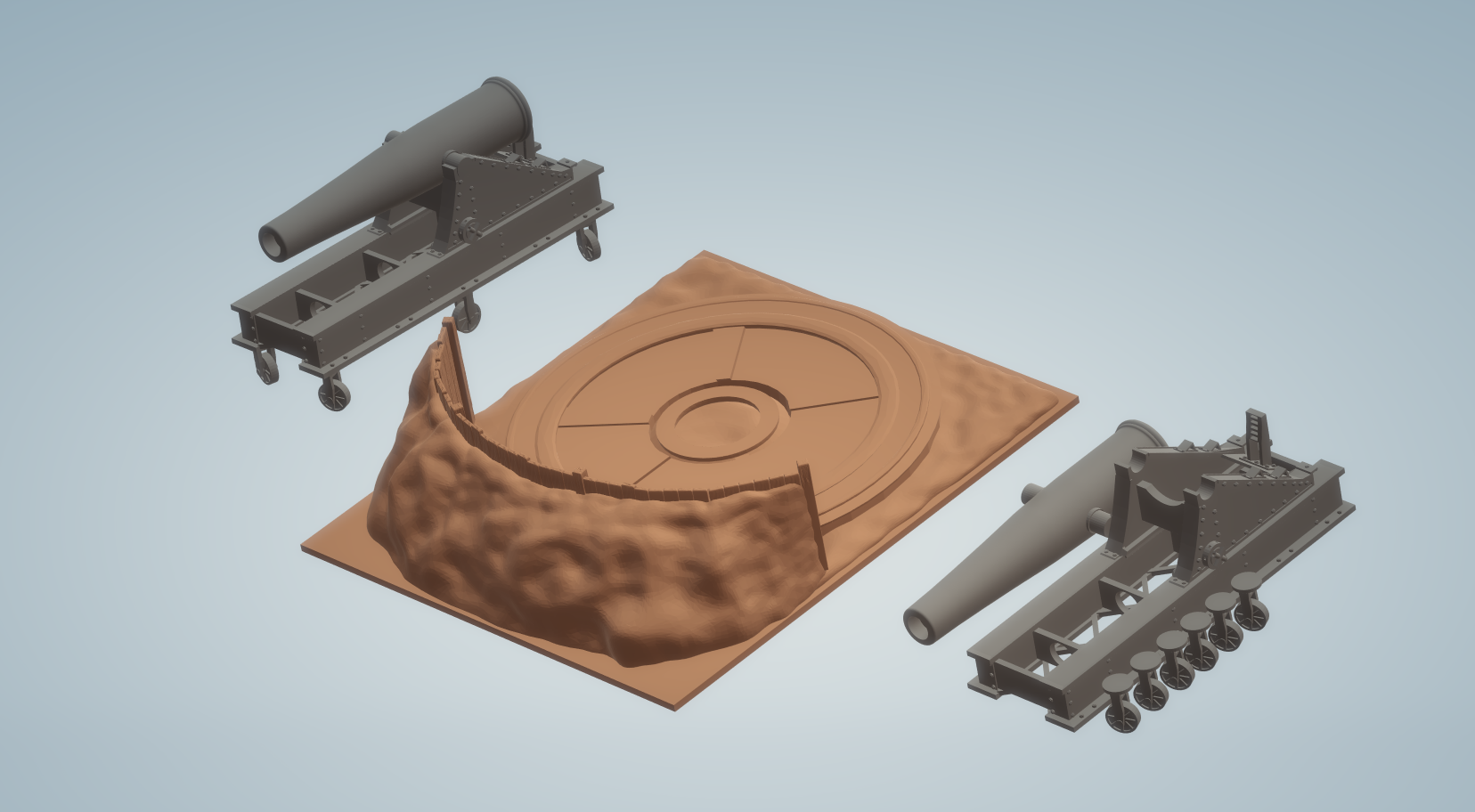 STL file Rodman Cannon 15mm・3D printing design to download・Cults