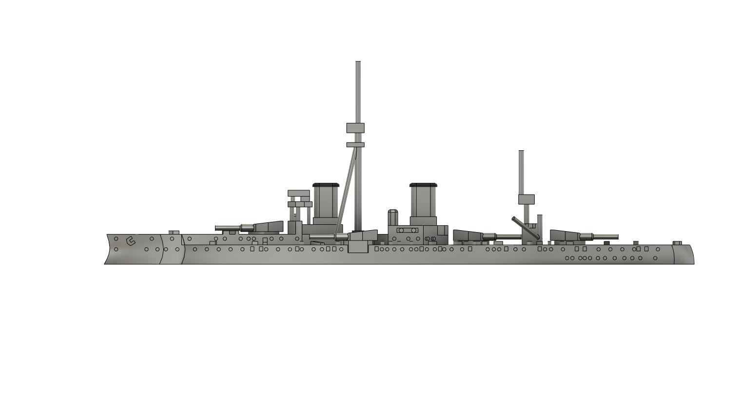 Free STL file HMS Dreadnought (1906)・Template to download and 3D print ...