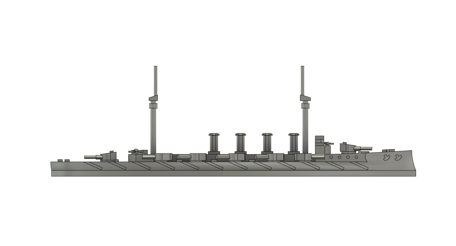 STL file Minotaur Class Armoured Cruiser・3D printing idea to download・Cults