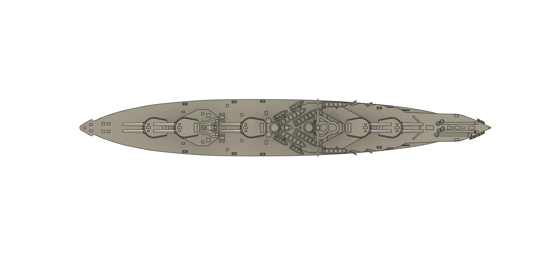 STL file Iron Duke Class Battleship・3D printable design to download・Cults