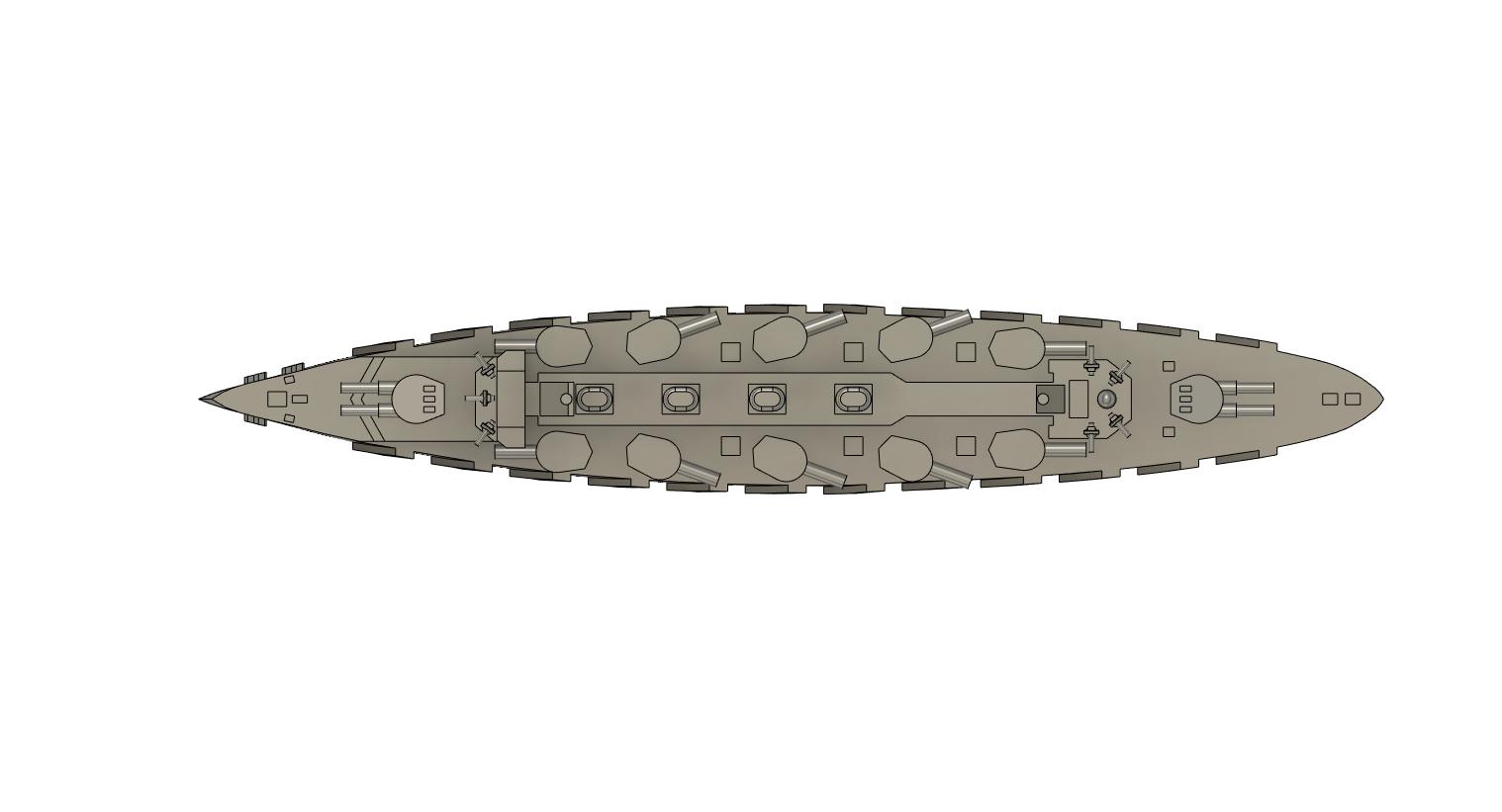 STL file Minotaur Class Armoured Cruiser・3D printing idea to download・Cults