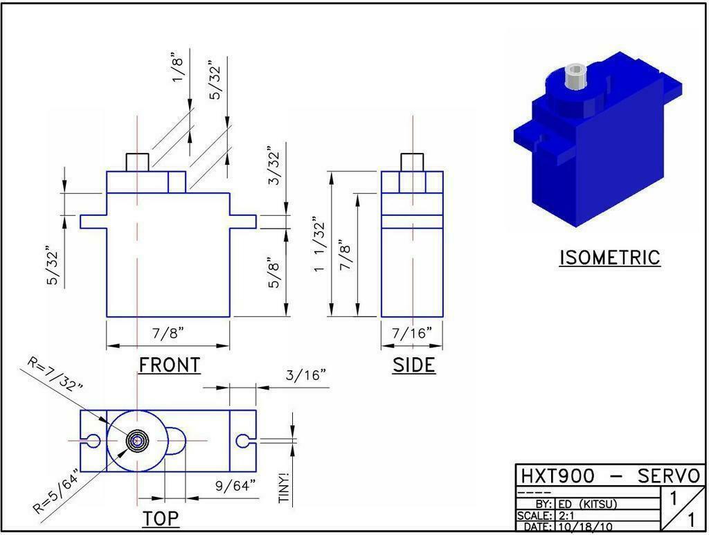 Free 3D file htx900 servo mockup 🤖・3D printer model to download・Cults