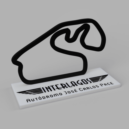 Download 3D print files Interlagos Circuit F1 - José Carlos Pace Race ...