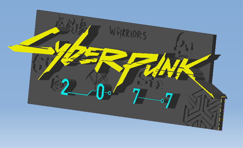 STL file CYBERPUNK 2077 🎮・3D printer model to download・Cults