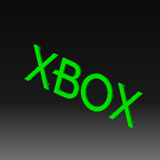 Download STL file XBOX Logo Stand Sign Deco • 3D printer object ・ Cults
