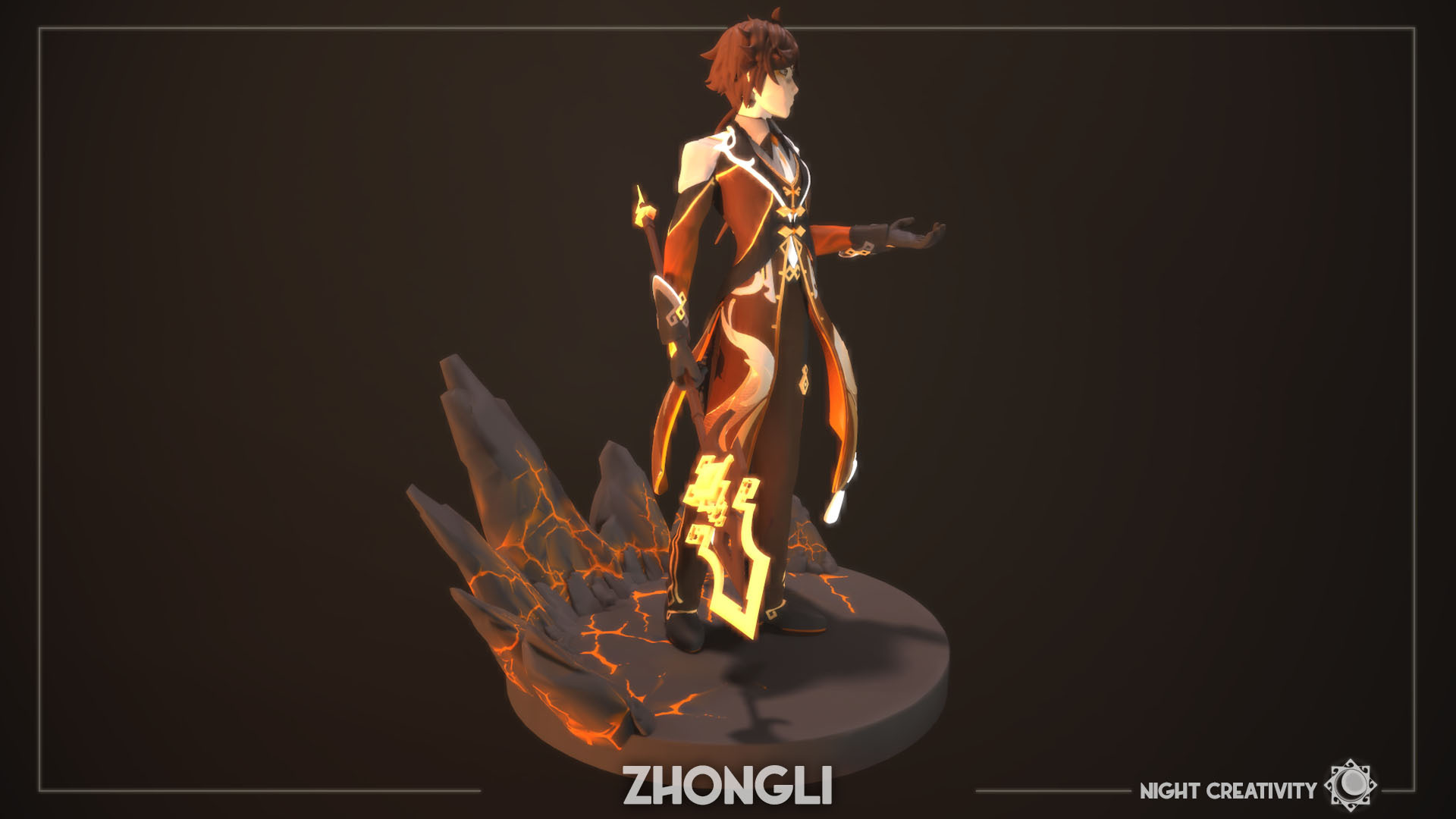STL file Zhongli - Genshin Impact 3D print model 👾・Model to download ...