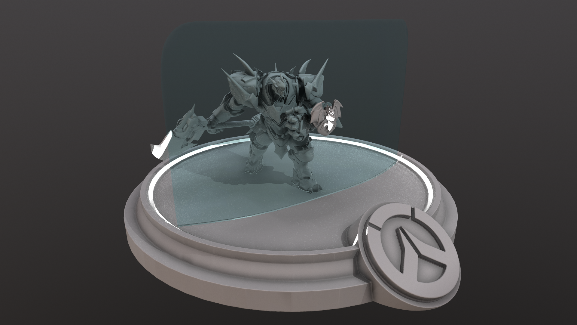 STL file Overwatch Reinhardt blackhart statue figure 3D print model 🪖 ...