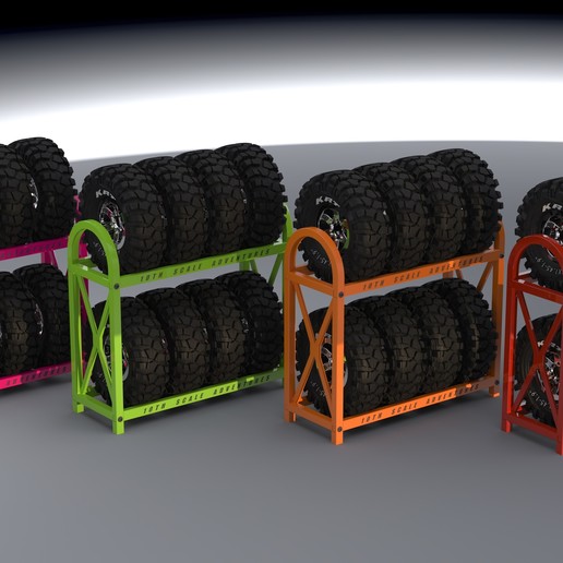 Download 3D printer templates Scale Tire Rack ・ Cults