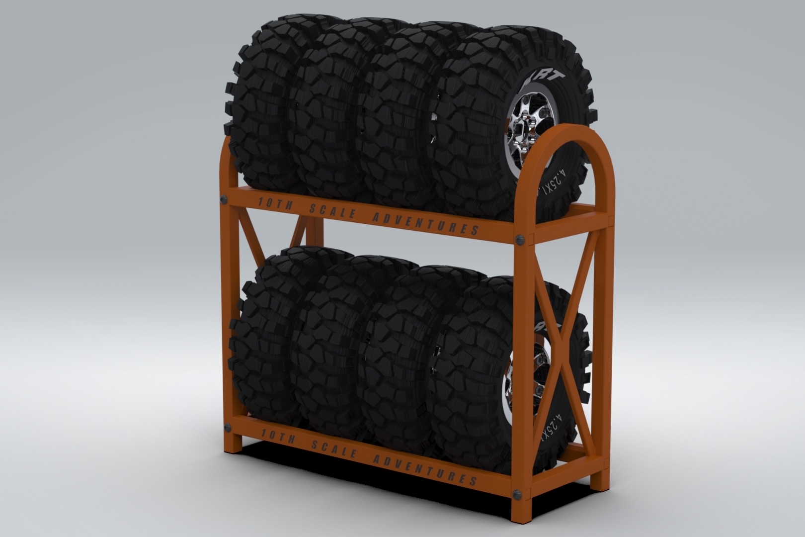 STL file Scale Tire Rack 🌆・Design to download and 3D print・Cults