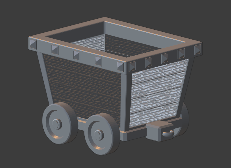Free STL file Mining Cart ( 28mm )・3D printer design to download・Cults