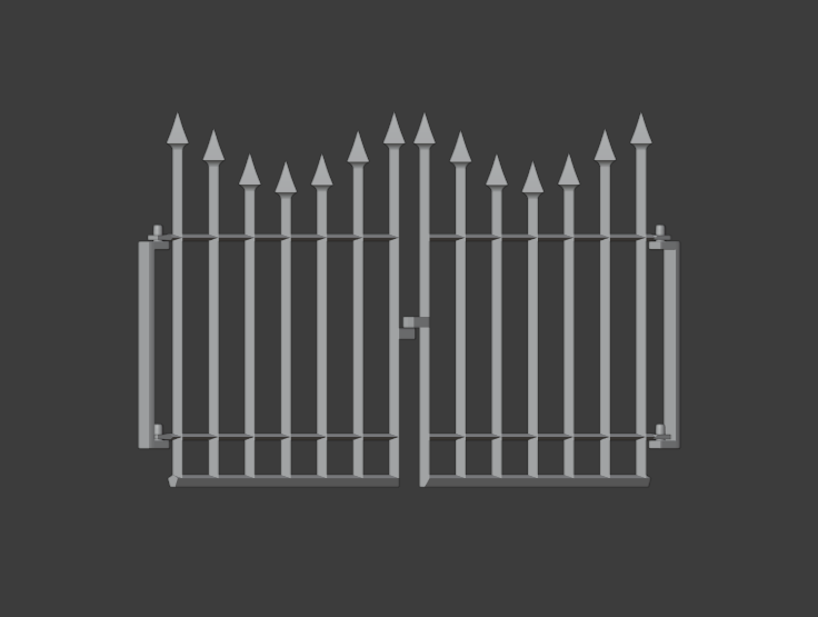 Free 3D file Wrought Iron Gate・3D printing idea to download・Cults