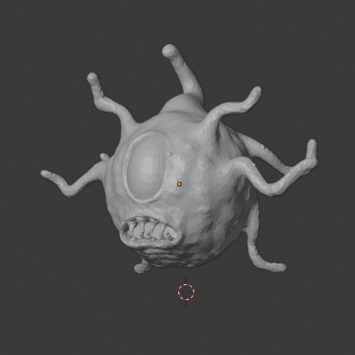 Download STL file Floating Eyestalk Monster • 3D printing model ・ Cults