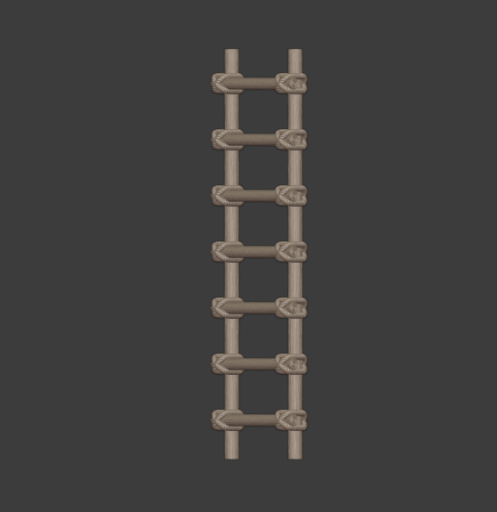 Free 3D file Wooden Ladder (28mm Scale) 🪵・3D printer design to download ...